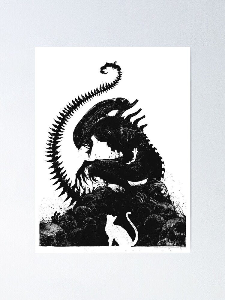 "Alien Jonesy the Cat" Poster for Sale by bilaaledits | Redbubble