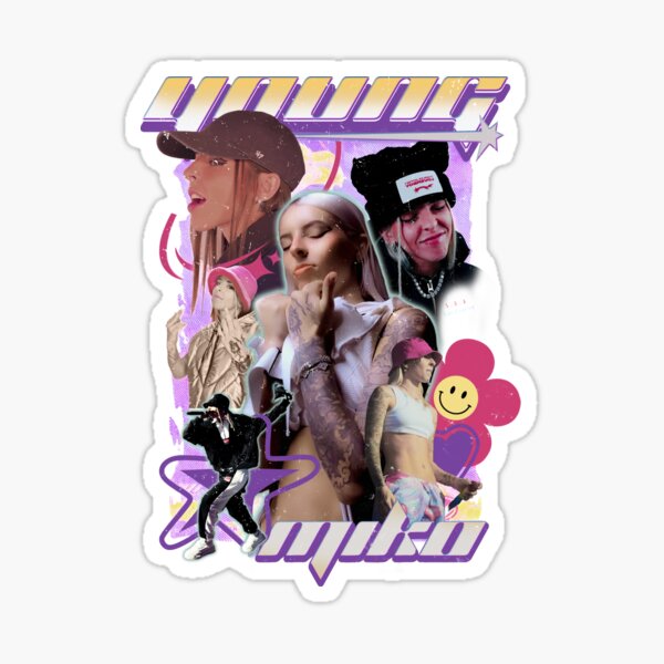 "Young Miko Baby Miko Trap Kitty " Sticker for Sale by decalwise ...