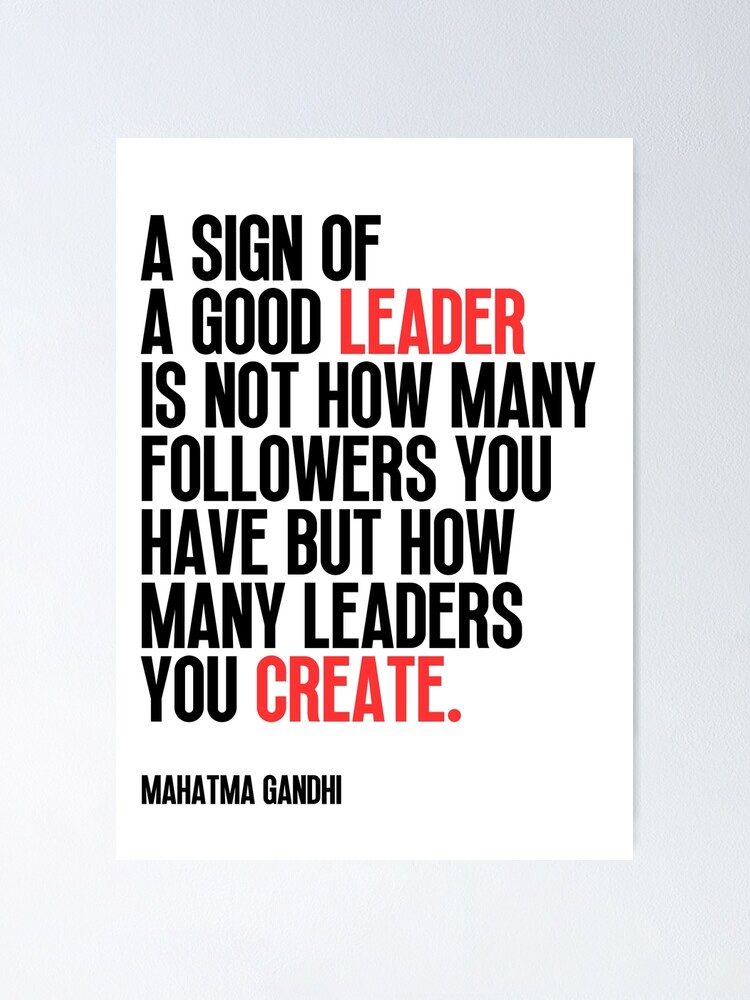 Gandhi Quote Poster