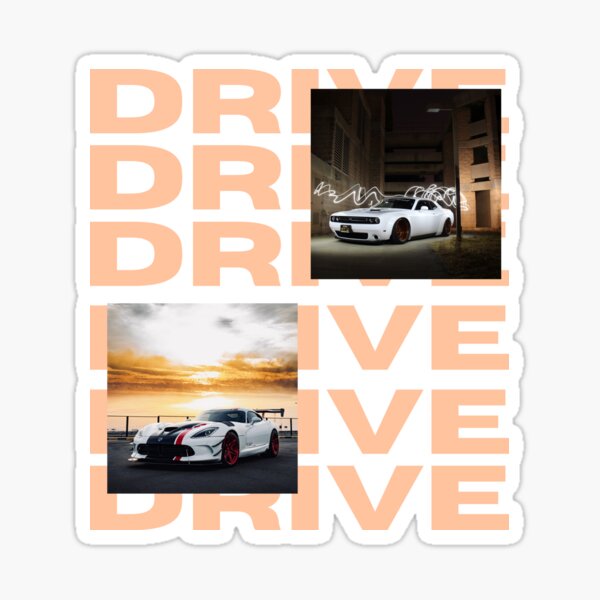 "Drive!" Sticker for Sale by DriveRogue | Redbubble