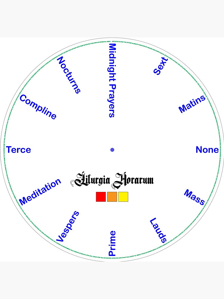 "Canonical Hours" Clock for Sale by Grandsire | Redbubble