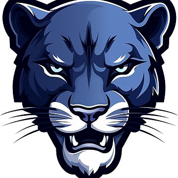 "Blue Puma logo" Sticker by ganznice | Redbubble