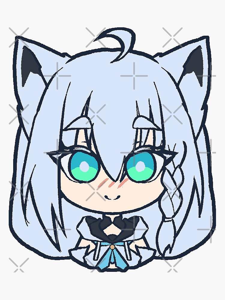 "Shirakami Fubuki (Hololive Gamers)" Sticker for Sale by viryllion ...