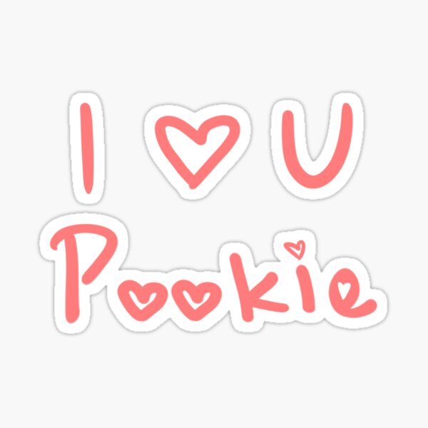 "I love you pookie" Sticker for Sale by sshalmii | Redbubble