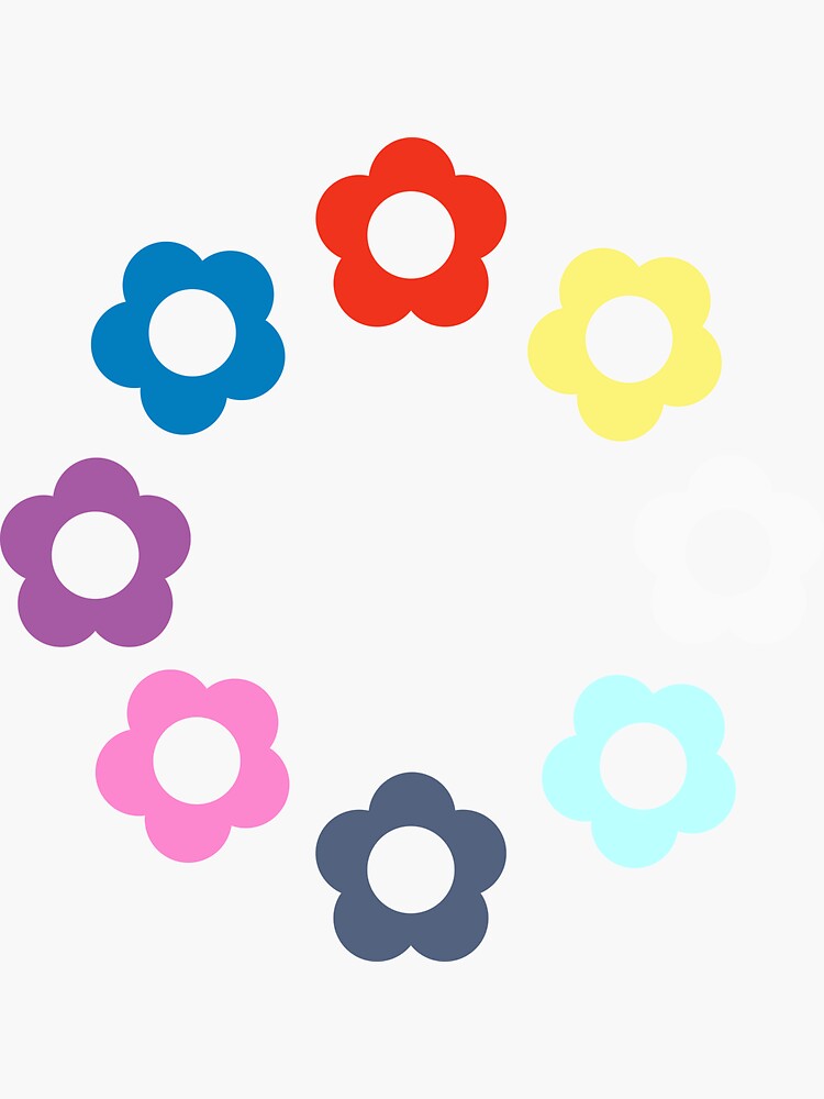 "Pikmin Flower Icons" Sticker for Sale by galaxydaydreams | Redbubble