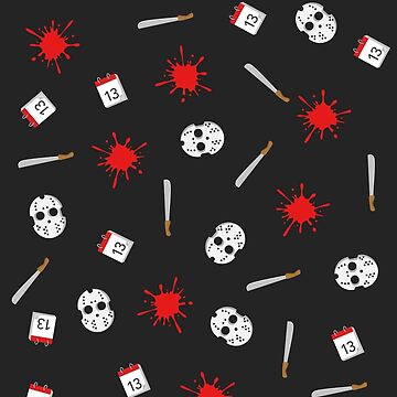 "Friday the 13th Pattern :)" Leggings for Sale by burrotees | Redbubble