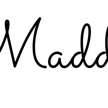 "Writing Maddy Name Label " Sticker for Sale by NormadWorld | Redbubble