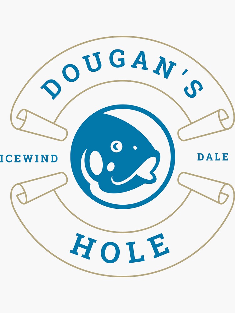 "Dougan's Hole" Sticker for Sale by whitemoonart | Redbubble