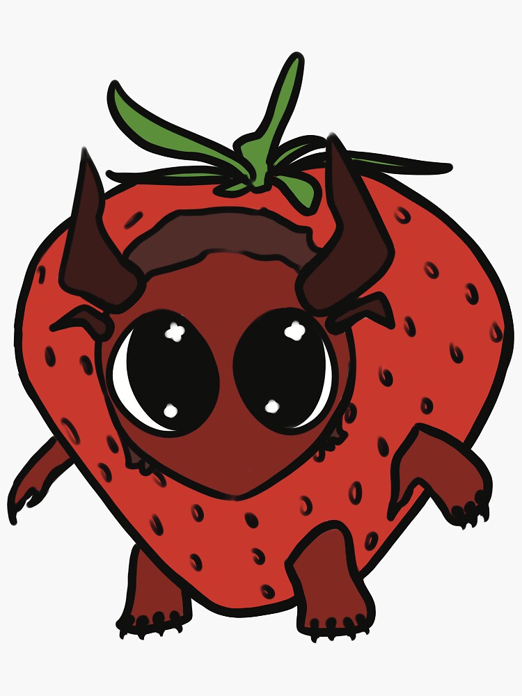 "Strawberry Haarlep - Baldur's Gate 3" Sticker for Sale by DanTense ...