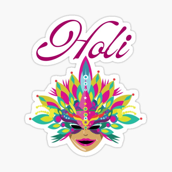 "Happy Holi" Sticker for Sale by MALANI07 | Redbubble