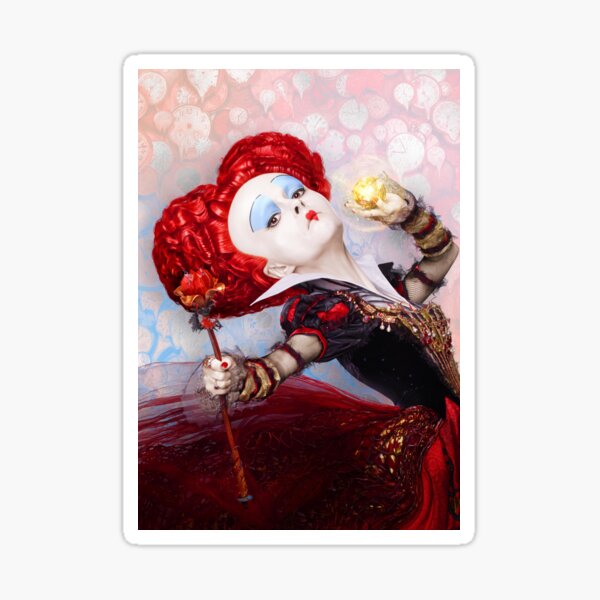 "Alice in wonderland red queen" Sticker for Sale by lefterisbetsis ...