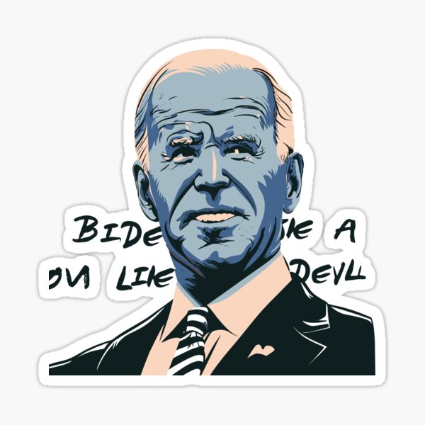 "dark brandon meme" Sticker for Sale by vecacadadesign | Redbubble