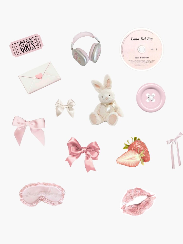 "Coquette Sticker Pack" Sticker for Sale by wildflowerhills | Redbubble