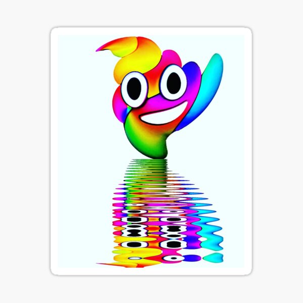 "Dancing poop " Sticker for Sale by neonmoonwaves | Redbubble