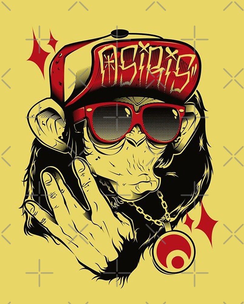 "Monkey Hip Hop Dude Art" by leen12 | Redbubble