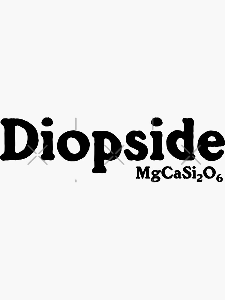 "Diopside" Sticker for Sale by RockADoodles | Redbubble