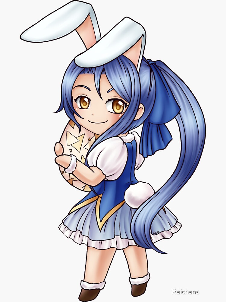 "Laura - Bunny" Sticker for Sale by Raichana | Redbubble