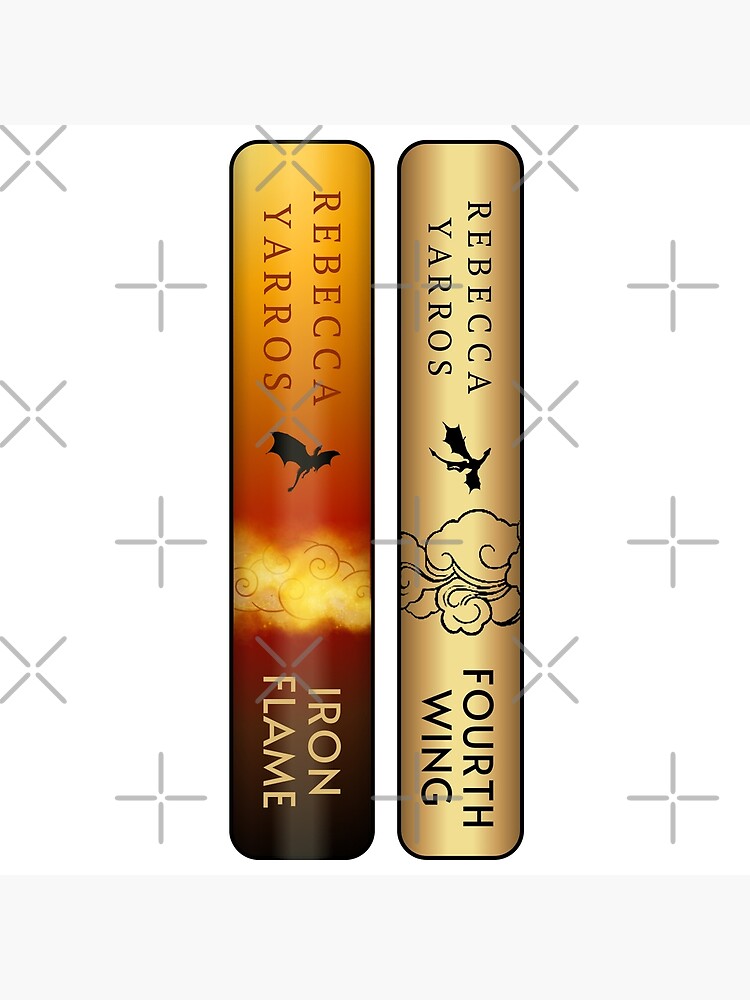 "Fourth Wing & Iron Flame Book Spines" Poster for Sale by MoBark ...