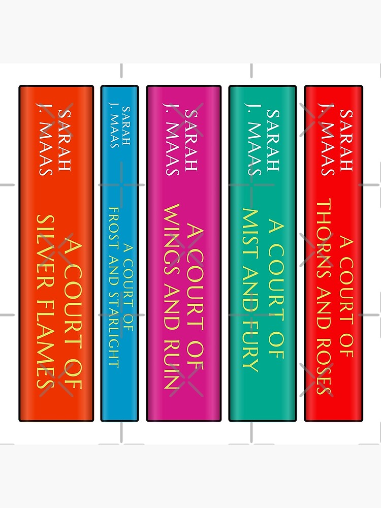 "ACOTAR Book Spines (v2)" Poster for Sale by MoBark-Designs | Redbubble