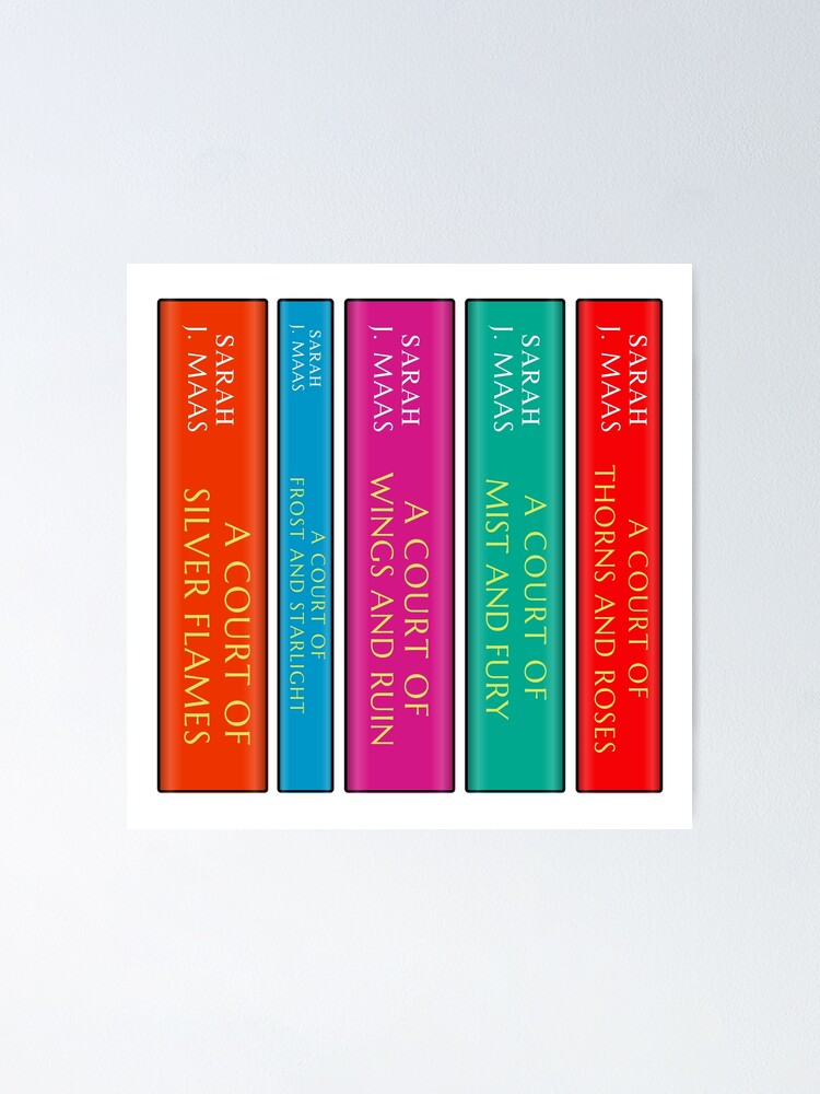 "ACOTAR Book Spines (v2)" Poster for Sale by MoBark-Designs | Redbubble