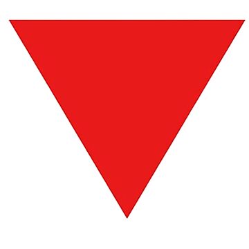 "Red Equilateral triangle" Sticker for Sale by MEXART2 | Redbubble
