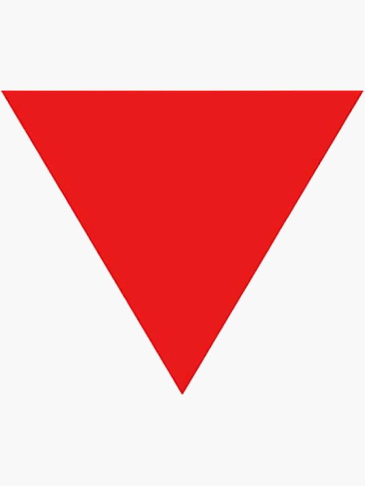 "Red Equilateral triangle" Sticker for Sale by MEXART2 | Redbubble