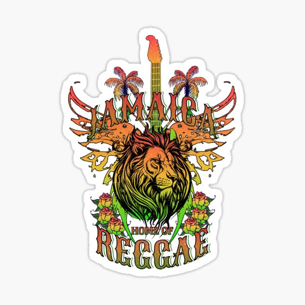 "Jamaica Home Of Reggae" Sticker for Sale by SavvyEarth | Redbubble