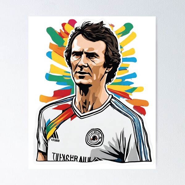 "Franz Beckenbauer 1970 Germany" Poster by PiE_bubbles2 ⭐️⭐️⭐️⭐️⭐️ ...