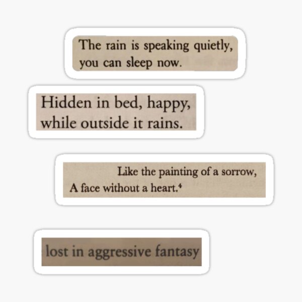 "Vintage book quotes pack 2" Sticker for Sale by Gladiolustore | Redbubble