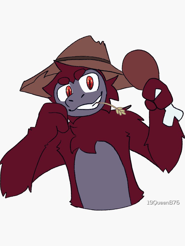 "Gorilla Tag PFP Chicken Leg Straw Hat Cosmetic GT Monke" Sticker for ...