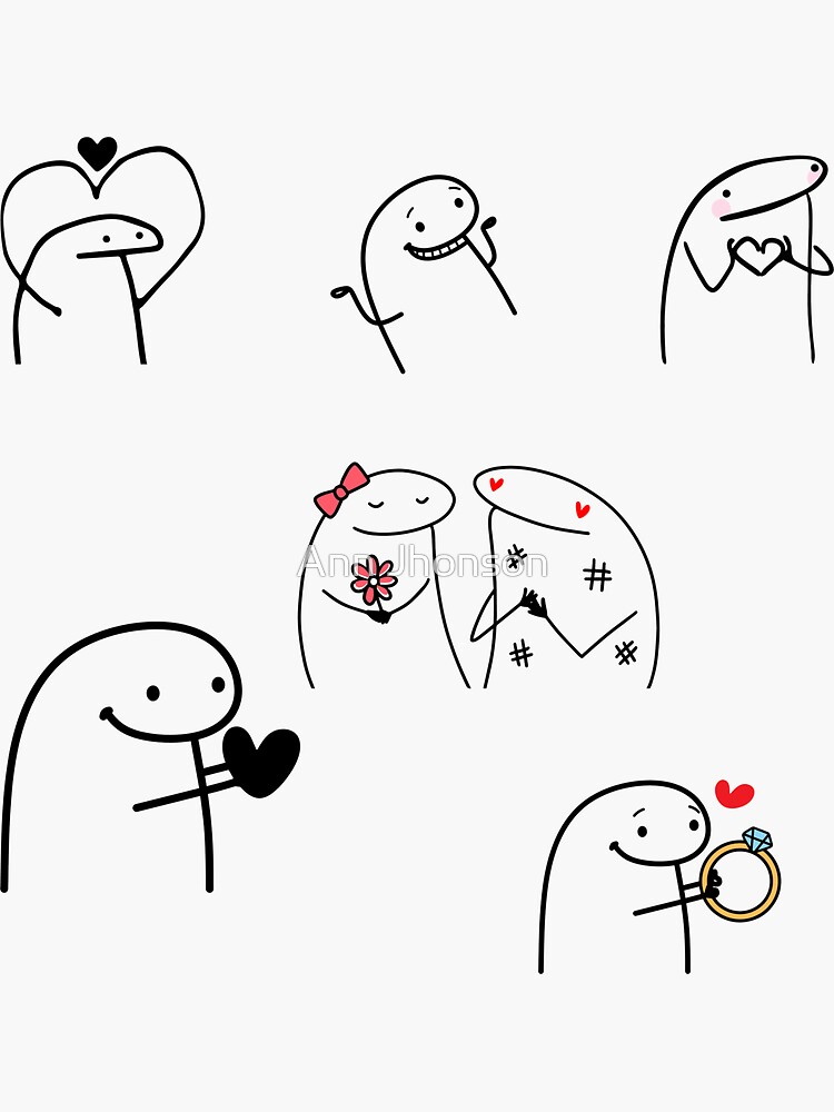 "love meme" Sticker by Ann Jhonson | Redbubble