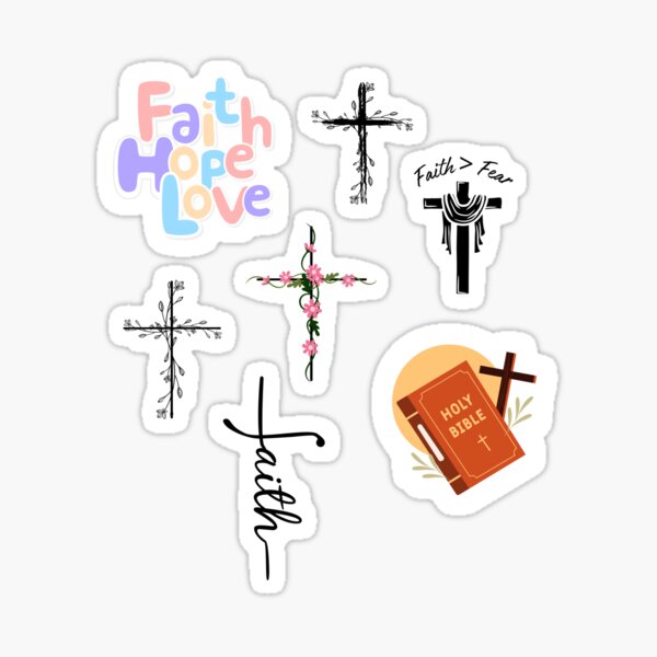 "christians Sticker Pack" Sticker for Sale by ColourTrials | Redbubble