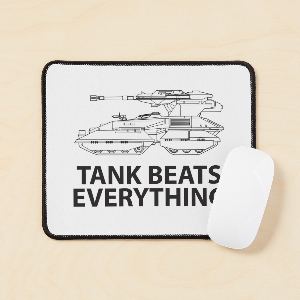 "Tank Beats Everything - Black" Sticker for Sale by ONI-Creative ...