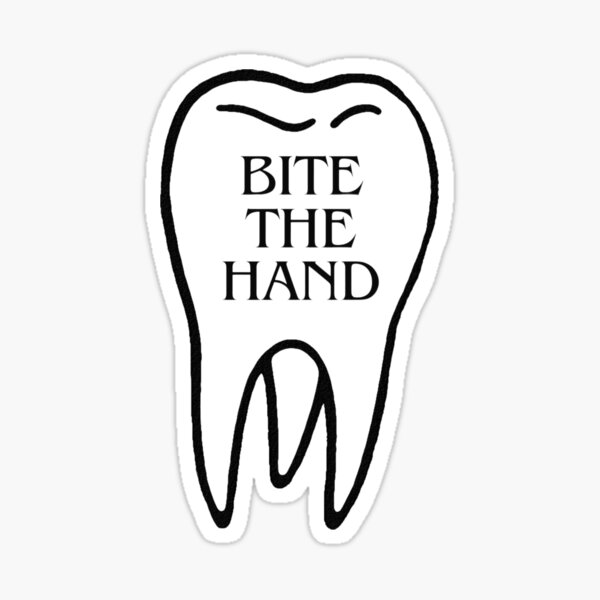 "Boygenius "Bite The Hand" Tooth Design" Sticker for Sale by ...