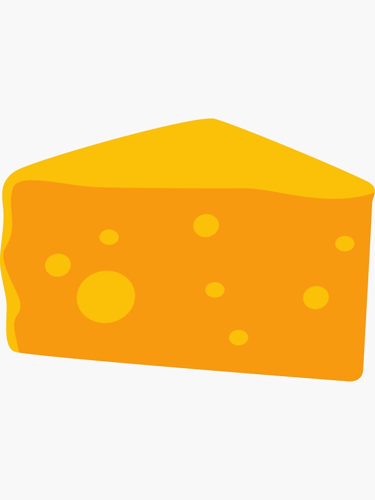 "Cheddar Cheese" Sticker for Sale by Reethes | Redbubble