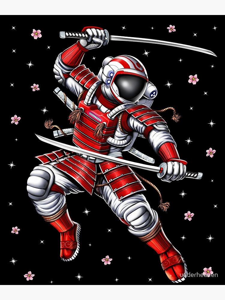 "Astronaut Samurai Warrior" Poster for Sale by Nikolay Todorov | Redbubble