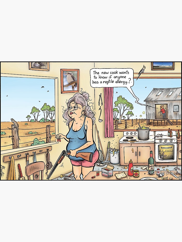 "The New Shearers Cook" Art Print for Sale by Jed Dunstan | Redbubble
