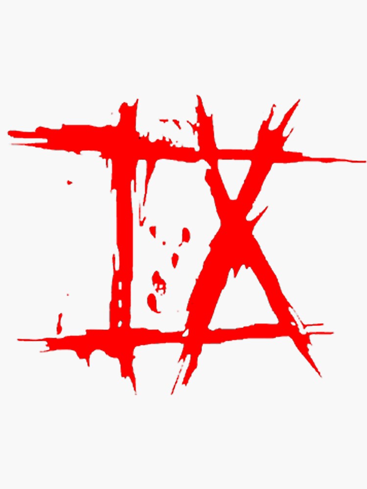 "The red IX ink" Sticker for Sale by hahnjason | Redbubble