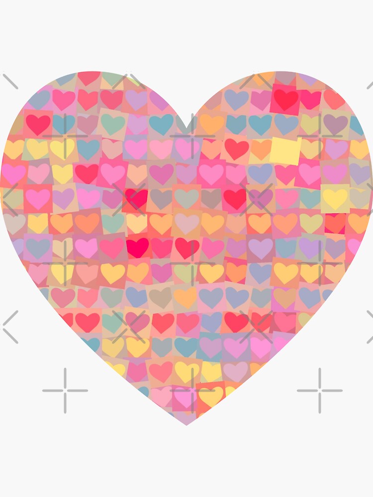 "Valentine Hearts 3" Sticker for Sale by Karen Stahlros | Redbubble