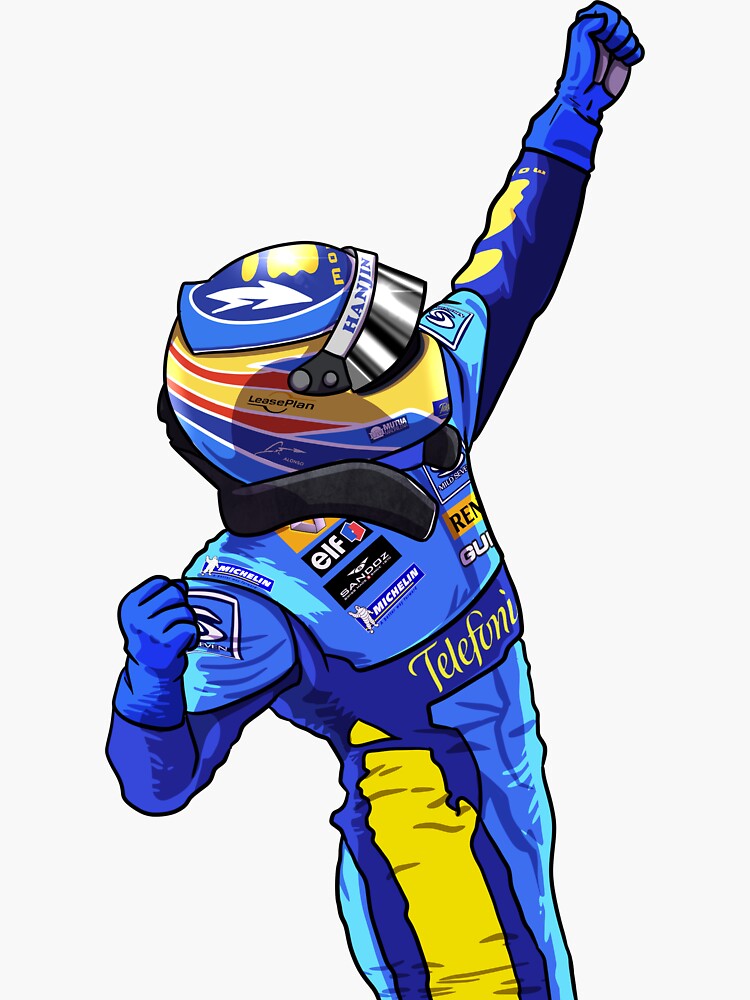 "Fernando Alonso Bow & Arrow" Sticker for Sale by Formula1Icons | Redbubble