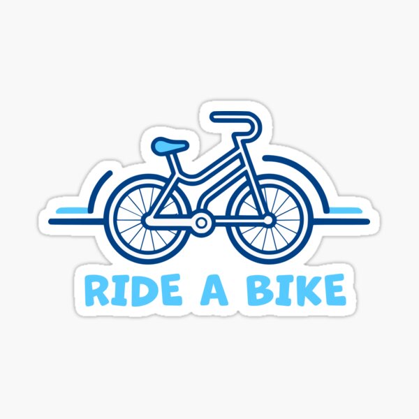 "Cute and Funny Cartoon Bike" Sticker for Sale by Modern-Horizon ...