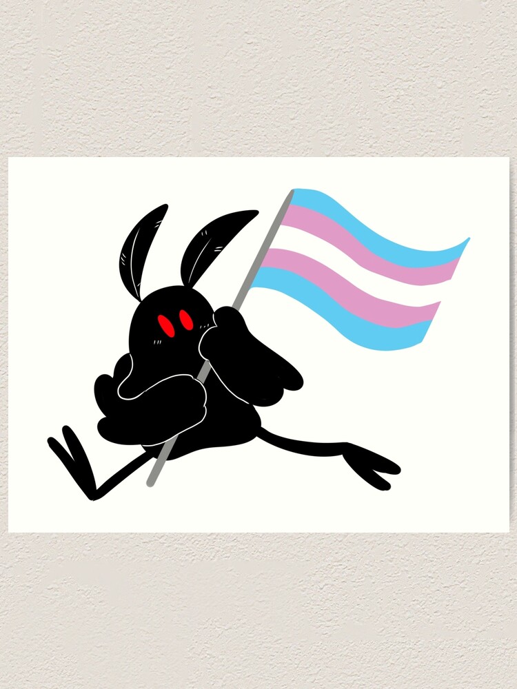 "Transgender Mothman Flag" Art Print for Sale by surohhorus | Redbubble
