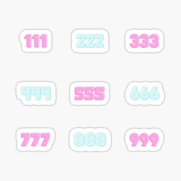 "Angel Number Sticker Pack" Sticker for Sale by emilyschofieldc | Redbubble