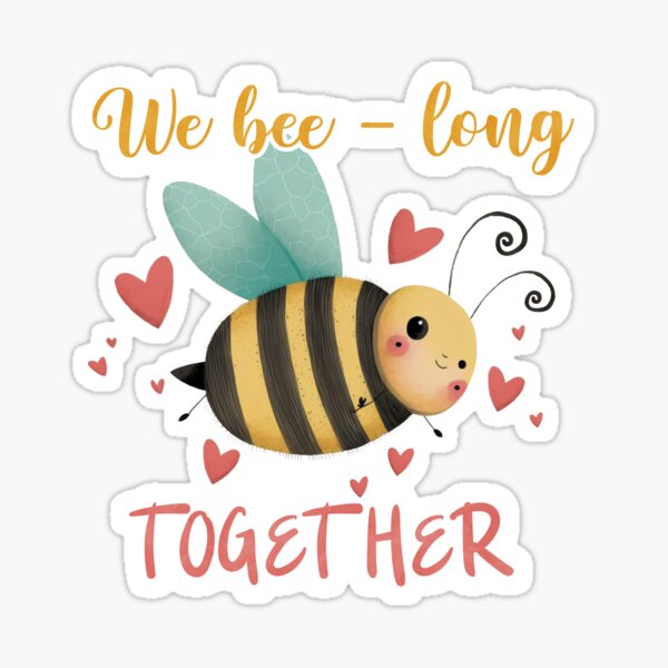"Bee Keeper Honeybee Bumble Bee Positive Kawaii" Sticker for Sale by ...