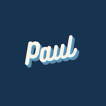 "Paul Name" Sticker for Sale by ArtCraftLab | Redbubble