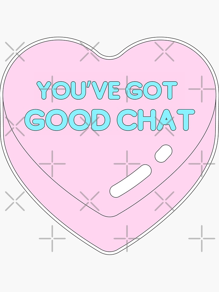 "Love Island "You've Got Good Chat" Sweet Heart Quote" Sticker for Sale ...