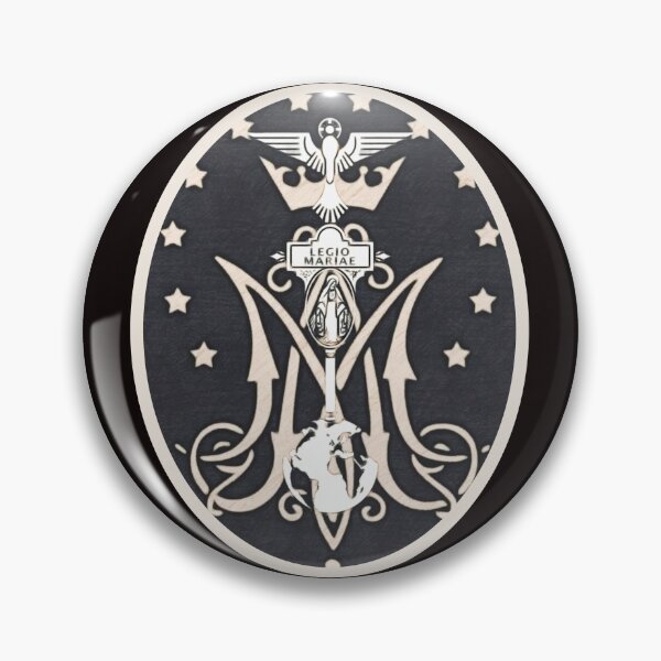 "Legion of Mary Marijina Legija Legio Mariae" Pin for Sale by ADMG | Redbubble