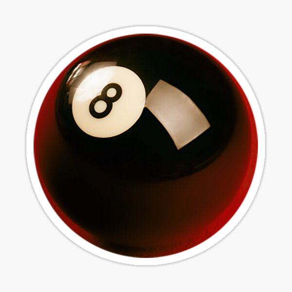 "Eight Ball" Sticker for Sale by verycoolandnice | Redbubble