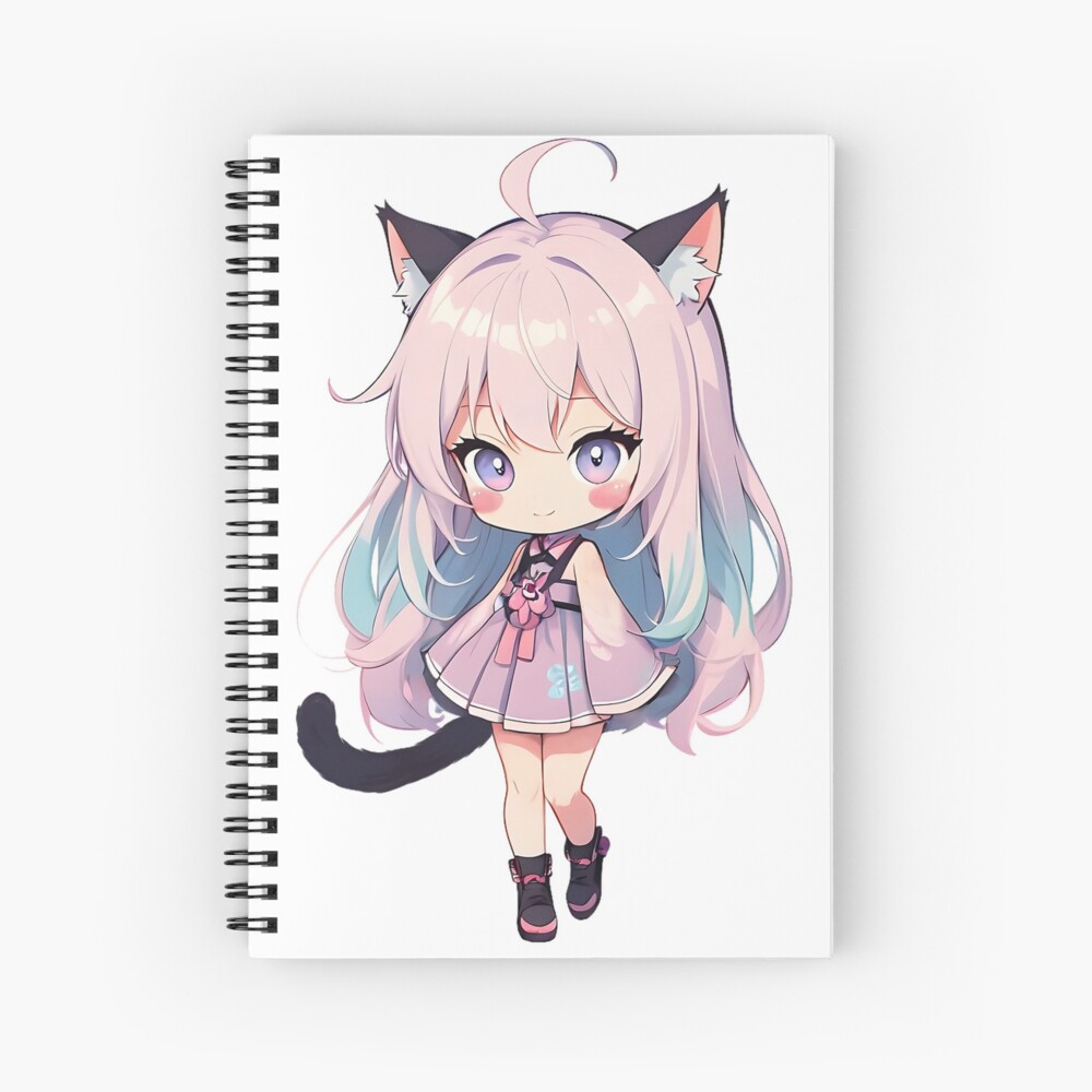 "Kawaii Pastel Chibi Anime Cat Girl" Sticker for Sale by NekoPixels ...
