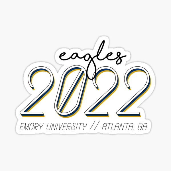 "Emory Class of 2022" Sticker for Sale by abbyrose18 | Redbubble